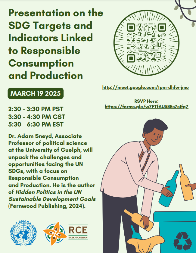 Presentation on the SDG Targets and Indicators Linked to Responsible Consumption and Production ...